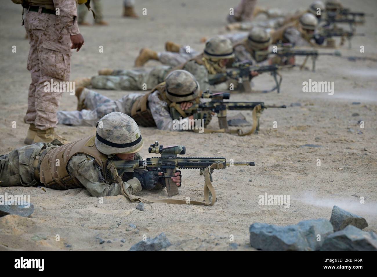 U.S. Marines from the 4th Combat Engineer Battalion, 4th Marine Division, Marine Forces Reserve ...