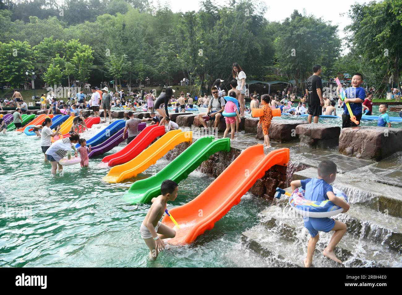 **CHINESE MAINLAND, HONG KONG, MACAU AND TAIWAN OUT** People play at a ...