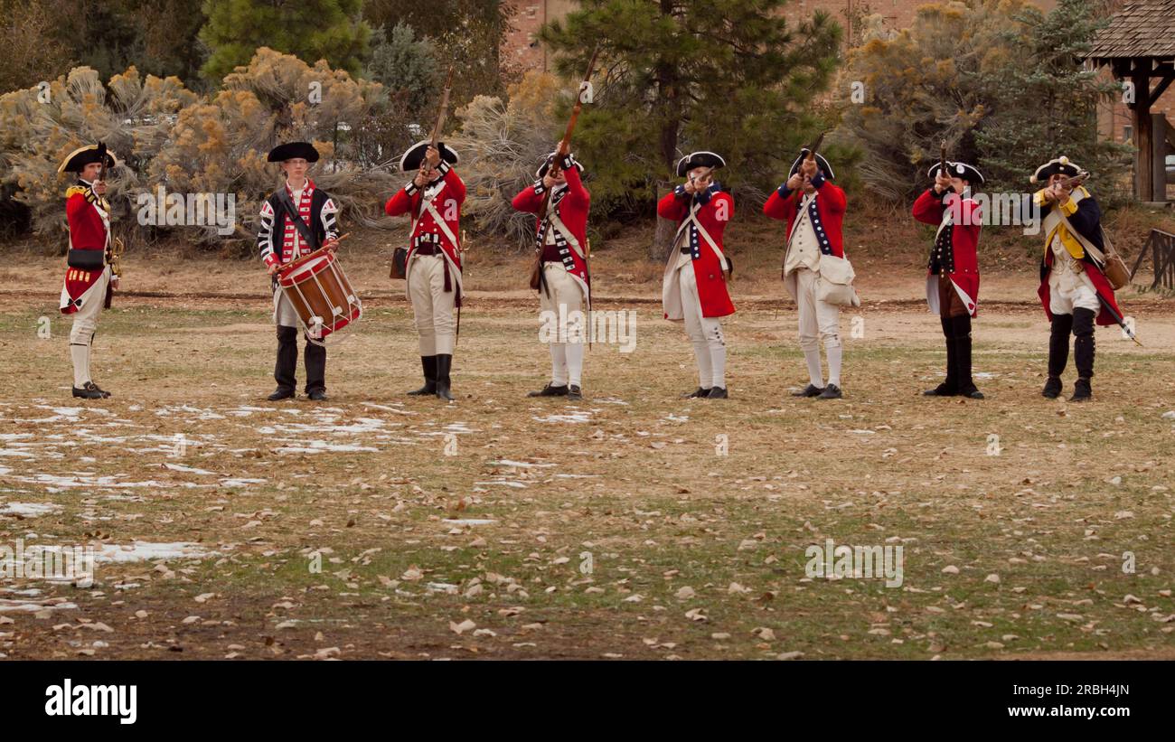 Revolutionary War Reenactment Stock Photo - Alamy