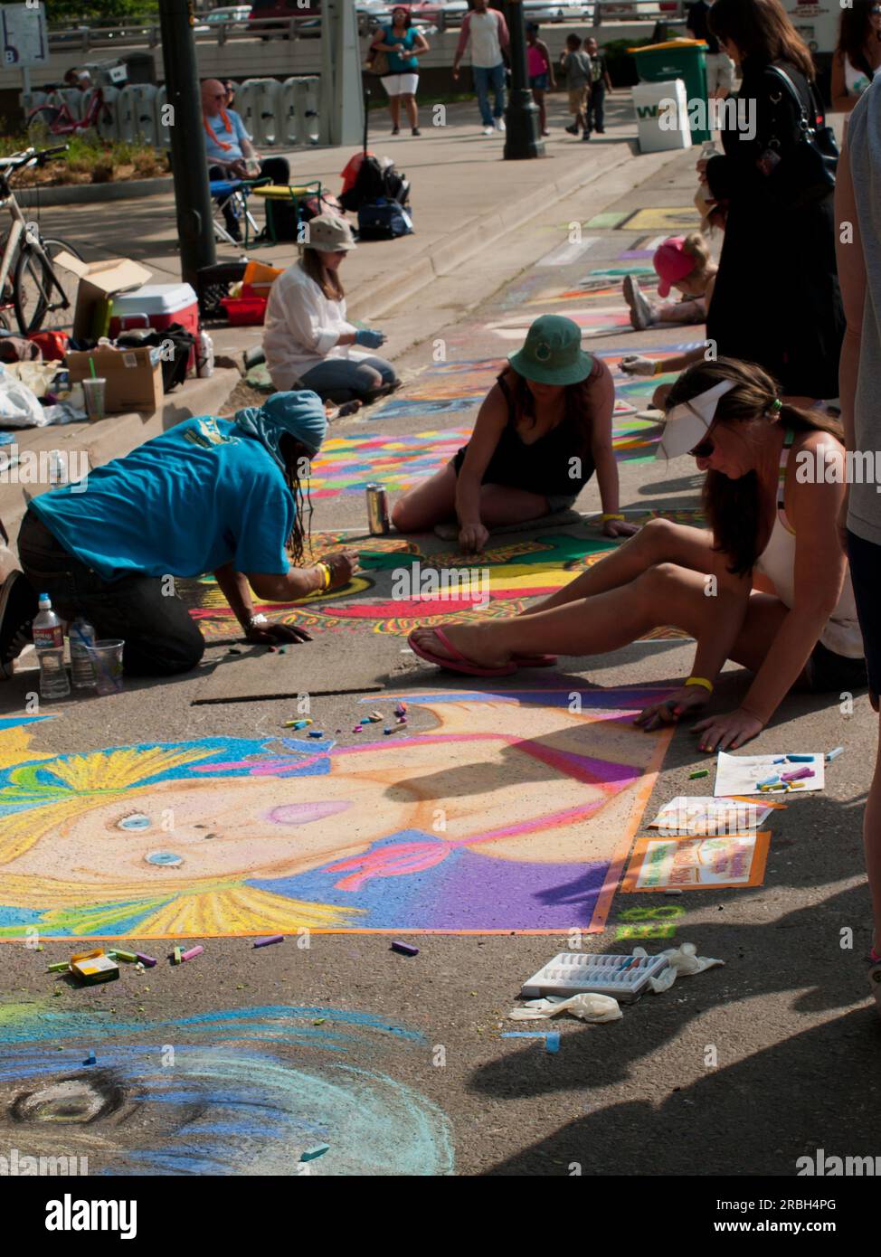 Chalk Art Festival Stock Photo - Alamy