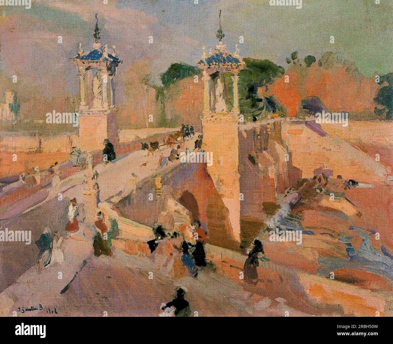 Puente de Real 1908; Spain by Joaquín Sorolla Stock Photo - Alamy