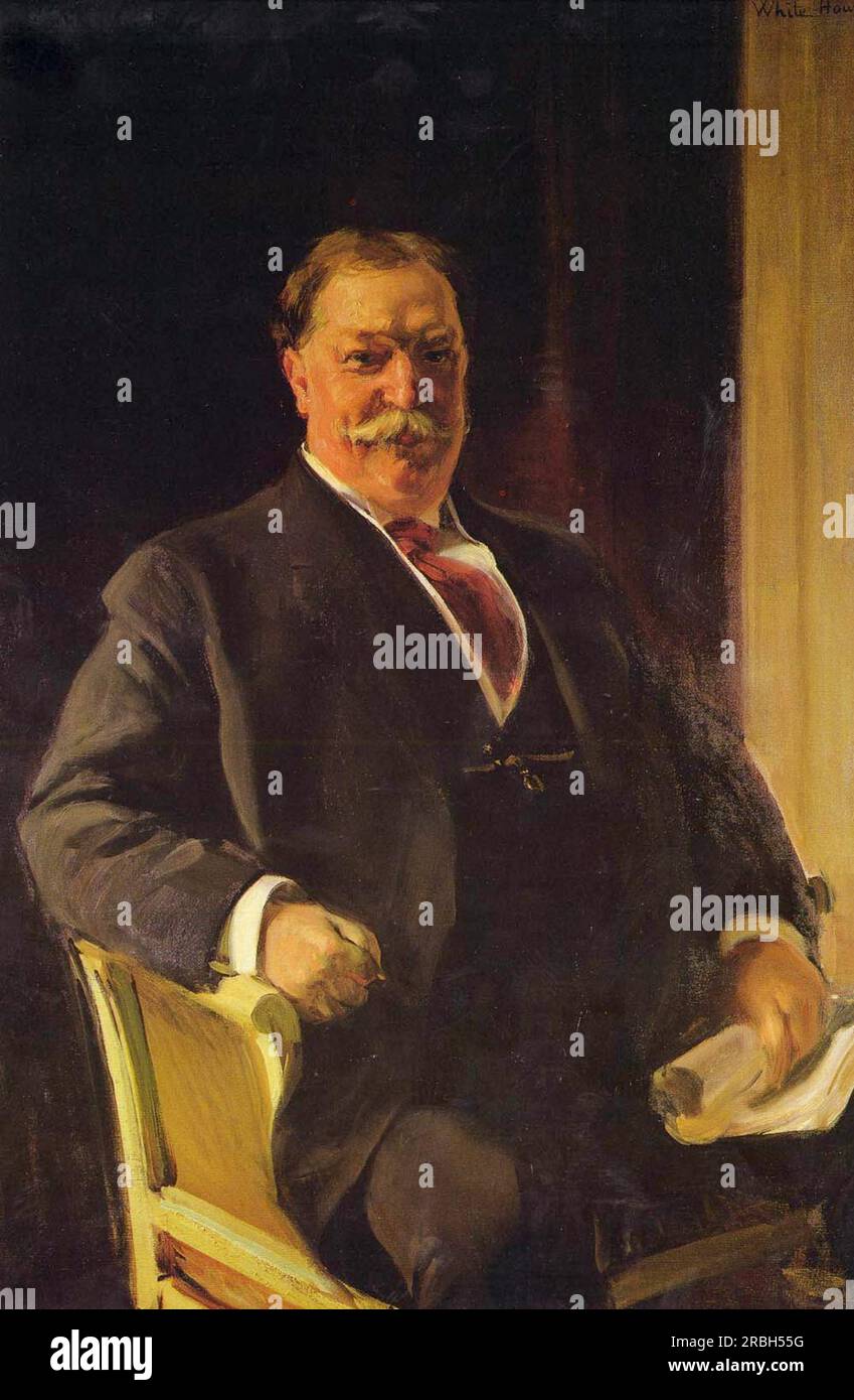 Portrait of Mr. Taft, President of the United States 1909 by Joaquín ...