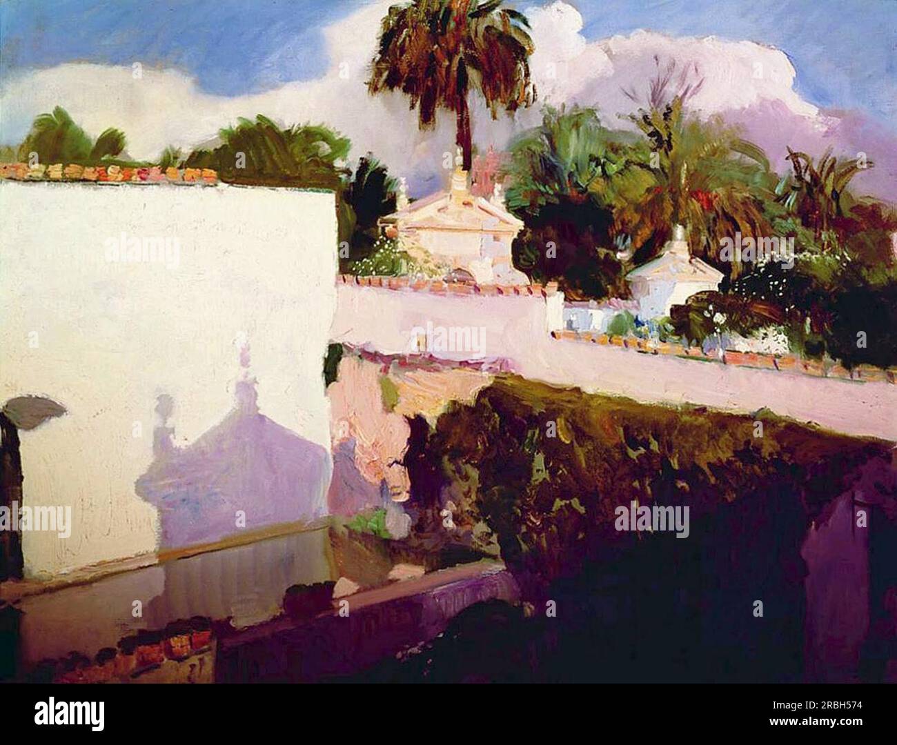 The Alcazar 1908; Spain by Joaquín Sorolla Stock Photo - Alamy