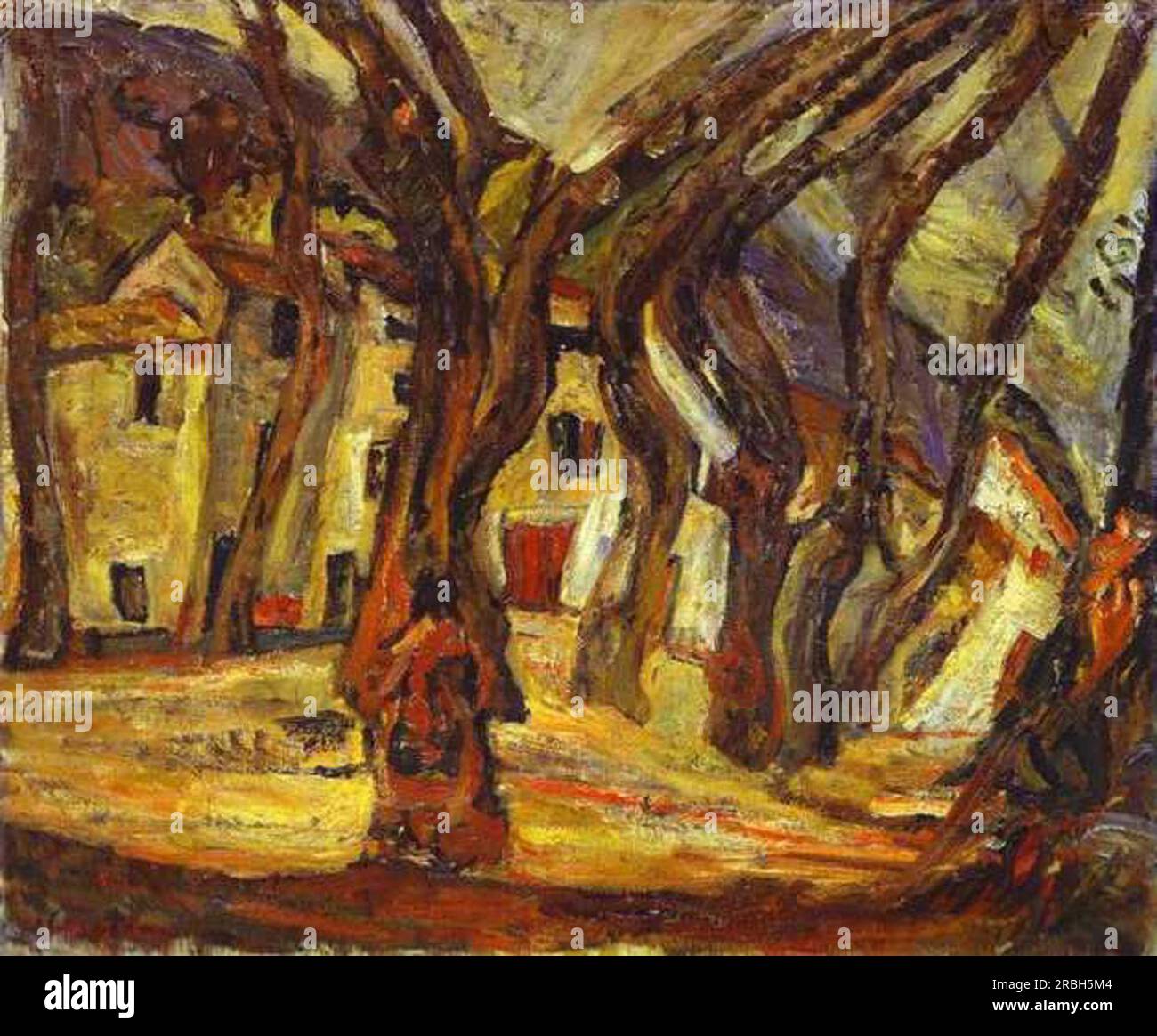 Landscape 1919 by Chaim Soutine Stock Photo - Alamy