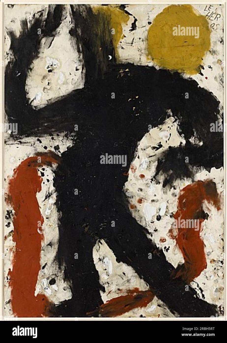 Le Héros 1942 by Louis Soutter Stock Photo - Alamy