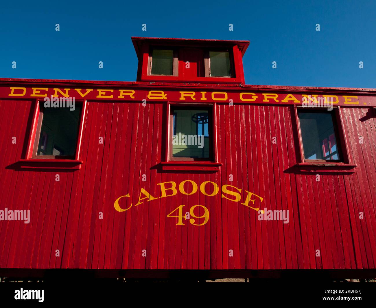 Historic wooden caboose hi-res stock photography and images - Alamy