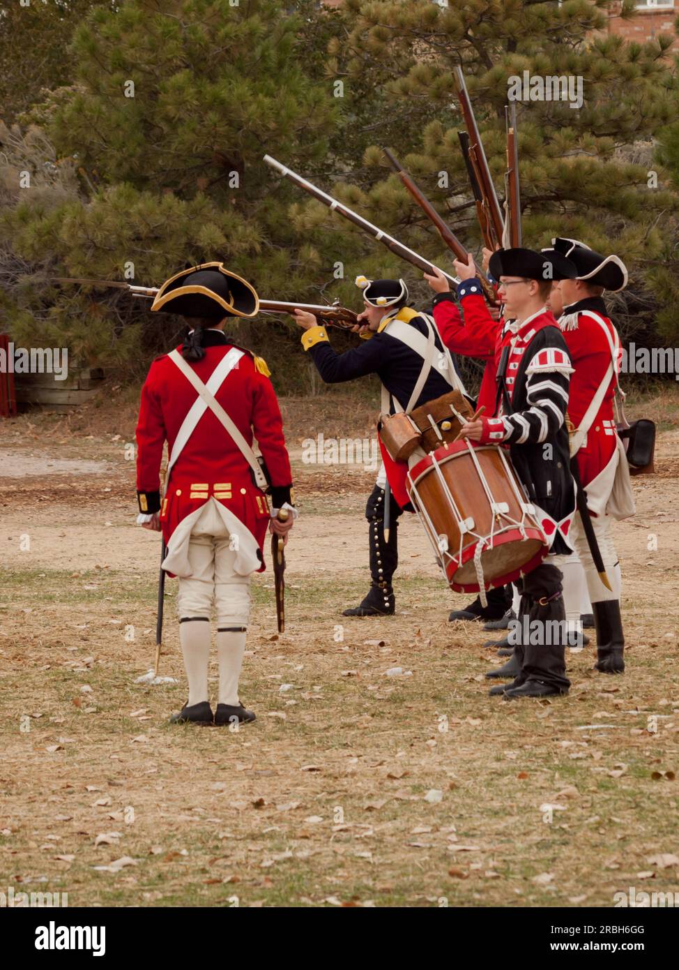 Revolutionary War Reenactment Stock Photo - Alamy