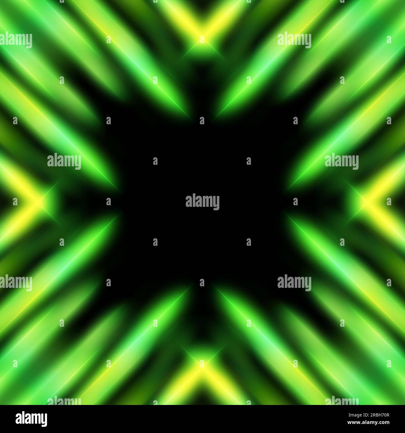 Abstract green neon frame illuminated futuristic background Stock Photo ...