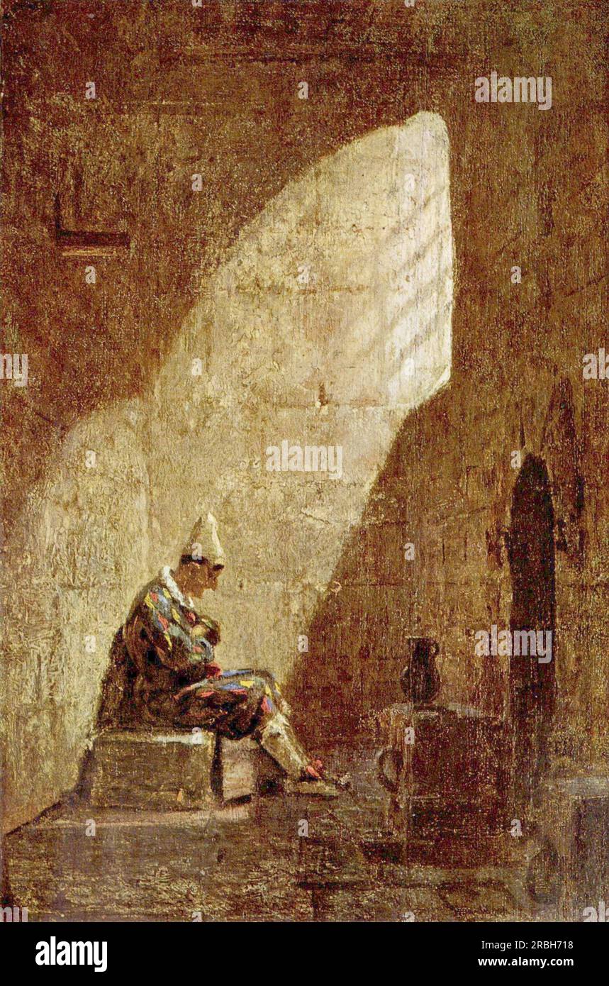 Ash Wednesday 1860; Germany by Carl Spitzweg Stock Photo - Alamy