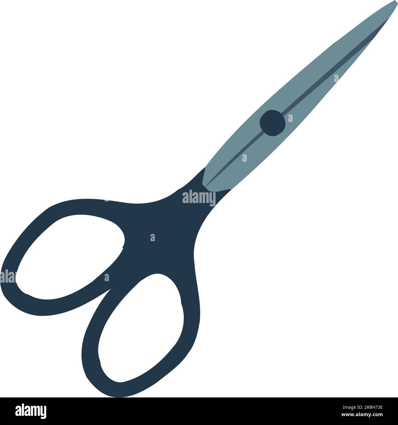 Sharp metal blade cuts paper with scissors Stock Vector Image & Art - Alamy