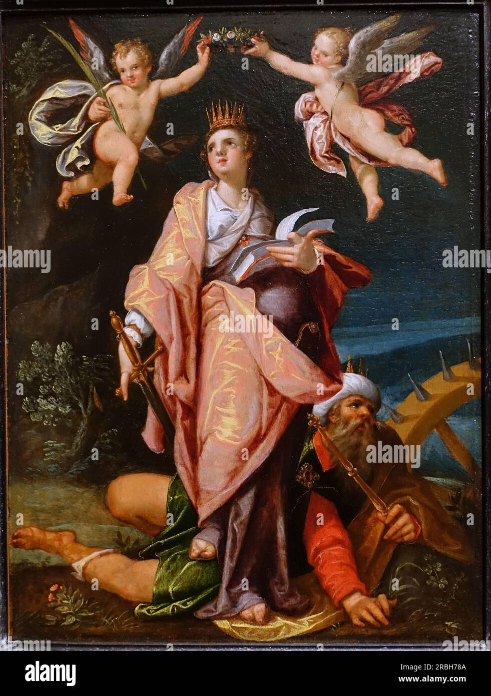 Saint Catherine 1583 by Bartholomeus Spranger Stock Photo - Alamy