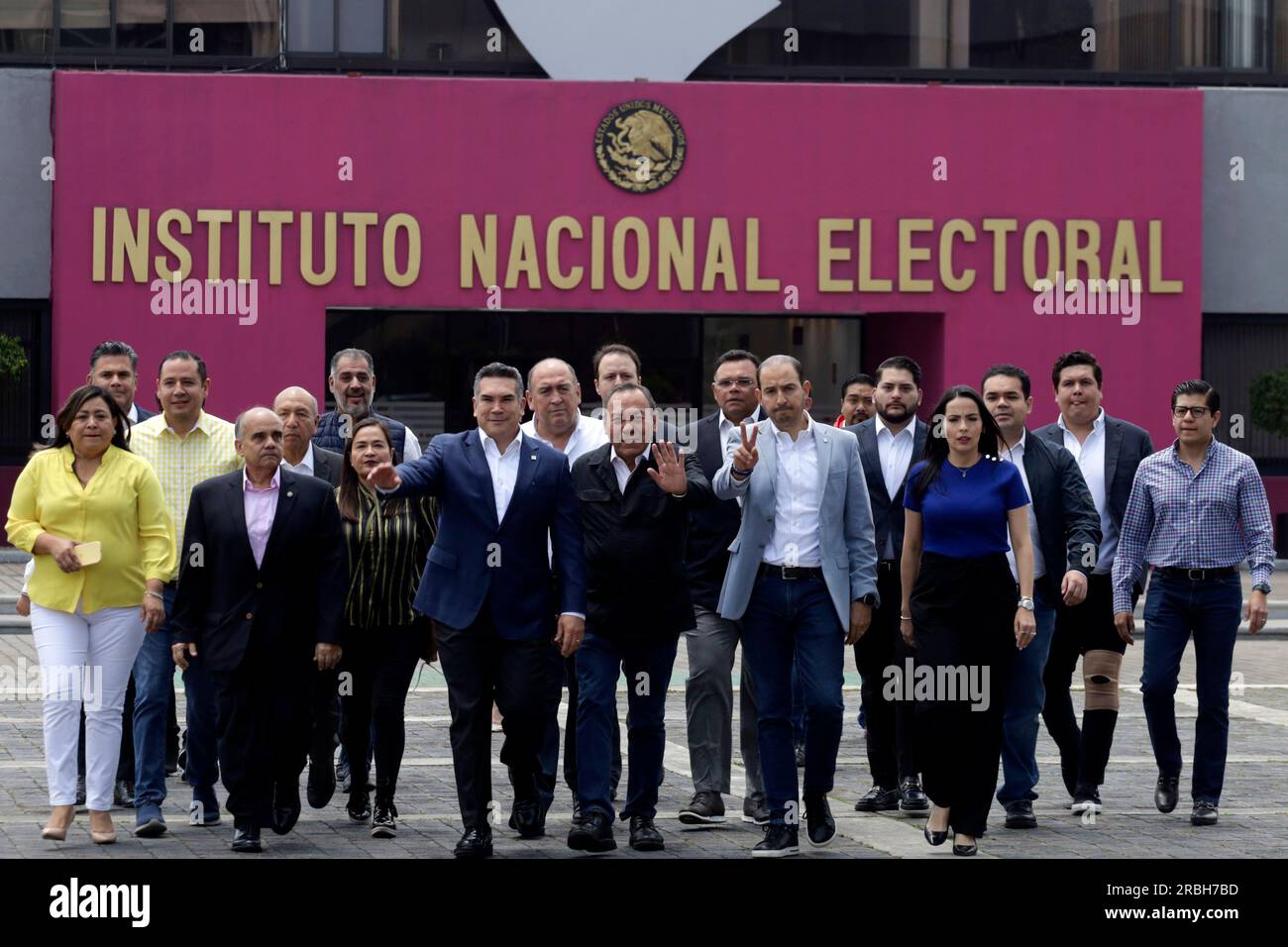 Non Exclusive: July 9, 2023, Mexico City, Mexico: The presidents of the ...