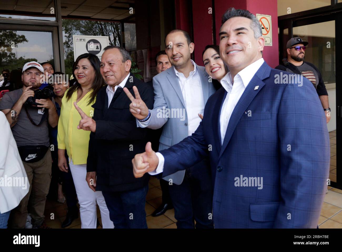 Non Exclusive: July 9, 2023, Mexico City, Mexico: The presidents of the ...