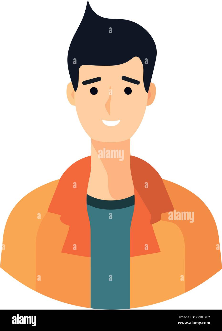 Smiling man avatar symbolizes success and happiness Stock Vector Image ...