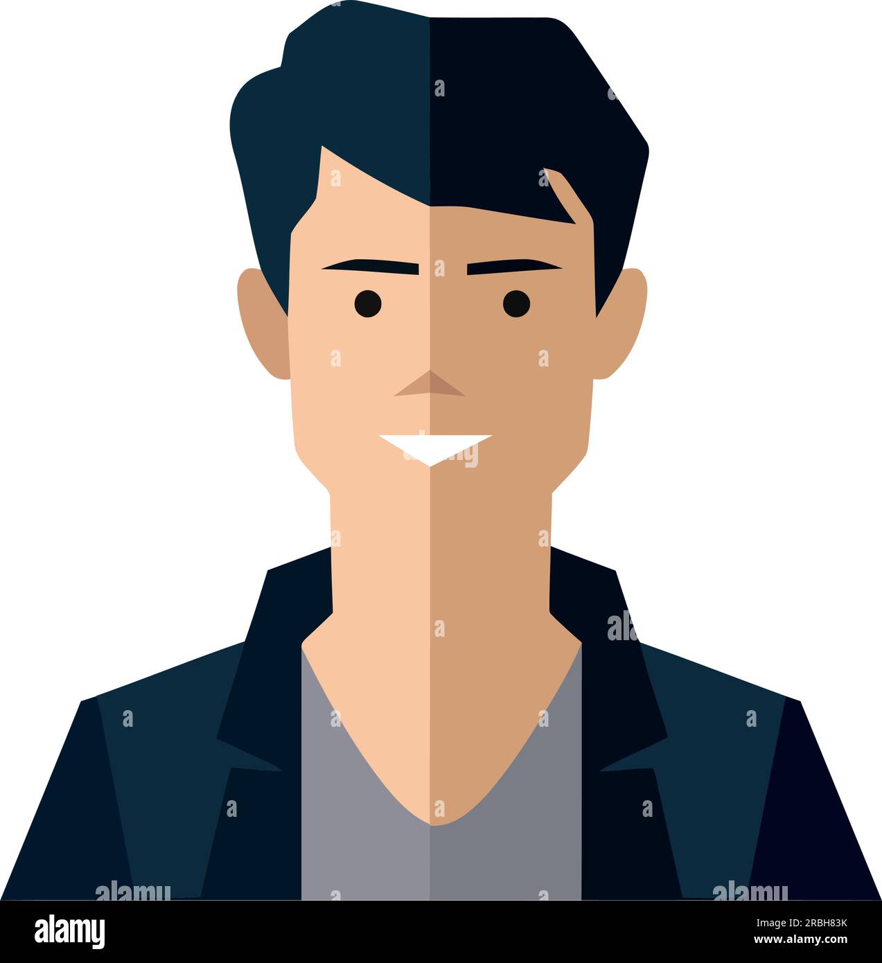 character man avatar symbolizes modern success Stock Vector Image & Art ...