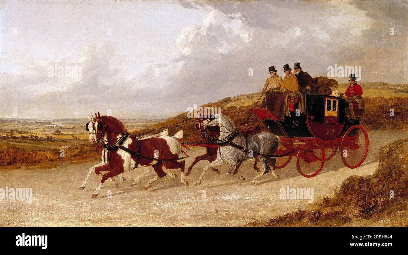 The Edinburgh and London Royal Mail by John Frederick Herring Sr Stock ...