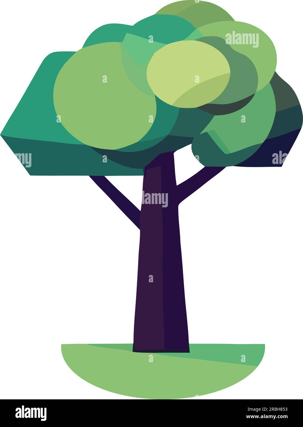 Green leaves symbolize growth and nature creativity Stock Vector Image ...