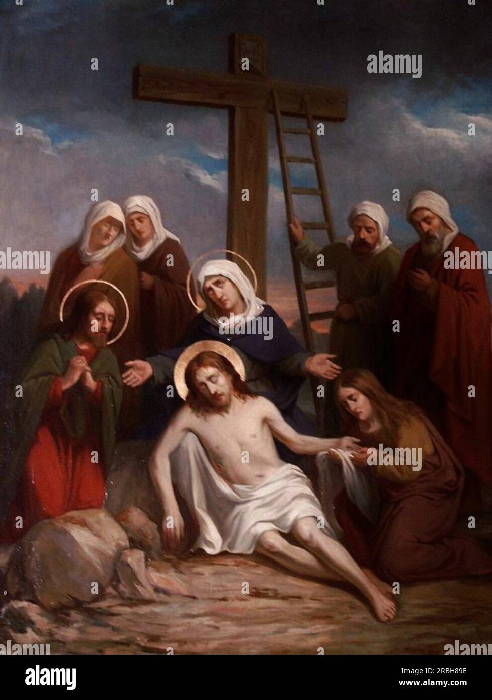 Lamentation of Christ 1903; Belgium by Leo Steel Stock Photo - Alamy