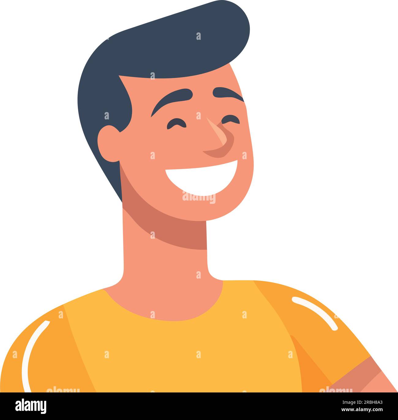 Smiling man vector symbol of success and humor Stock Vector Image & Art ...