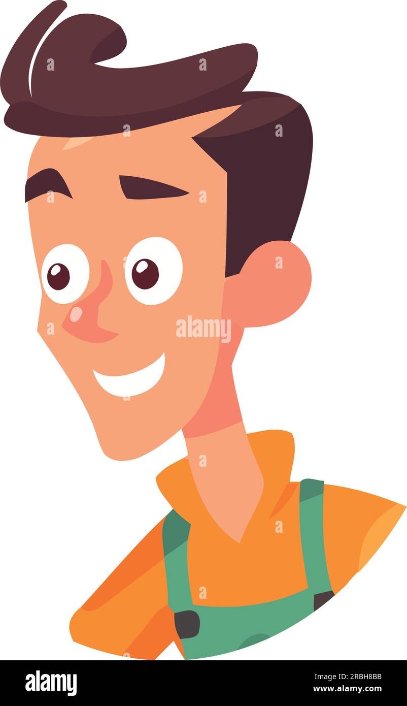 Smiling cartoon man illustration design Stock Vector Image & Art - Alamy