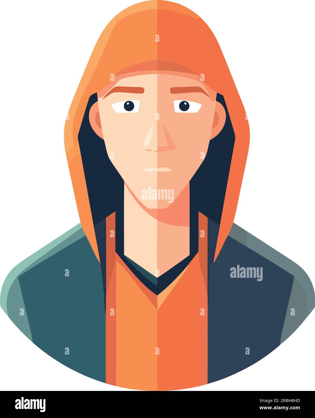 Hooded young man Stock Vector Images - Alamy