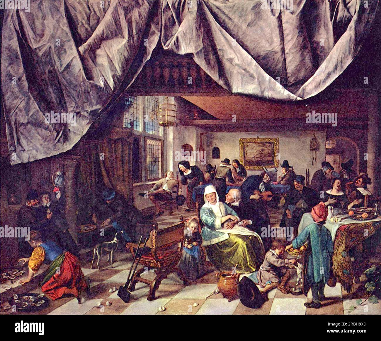 Life of Man 1665 by Jan Steen Stock Photo - Alamy