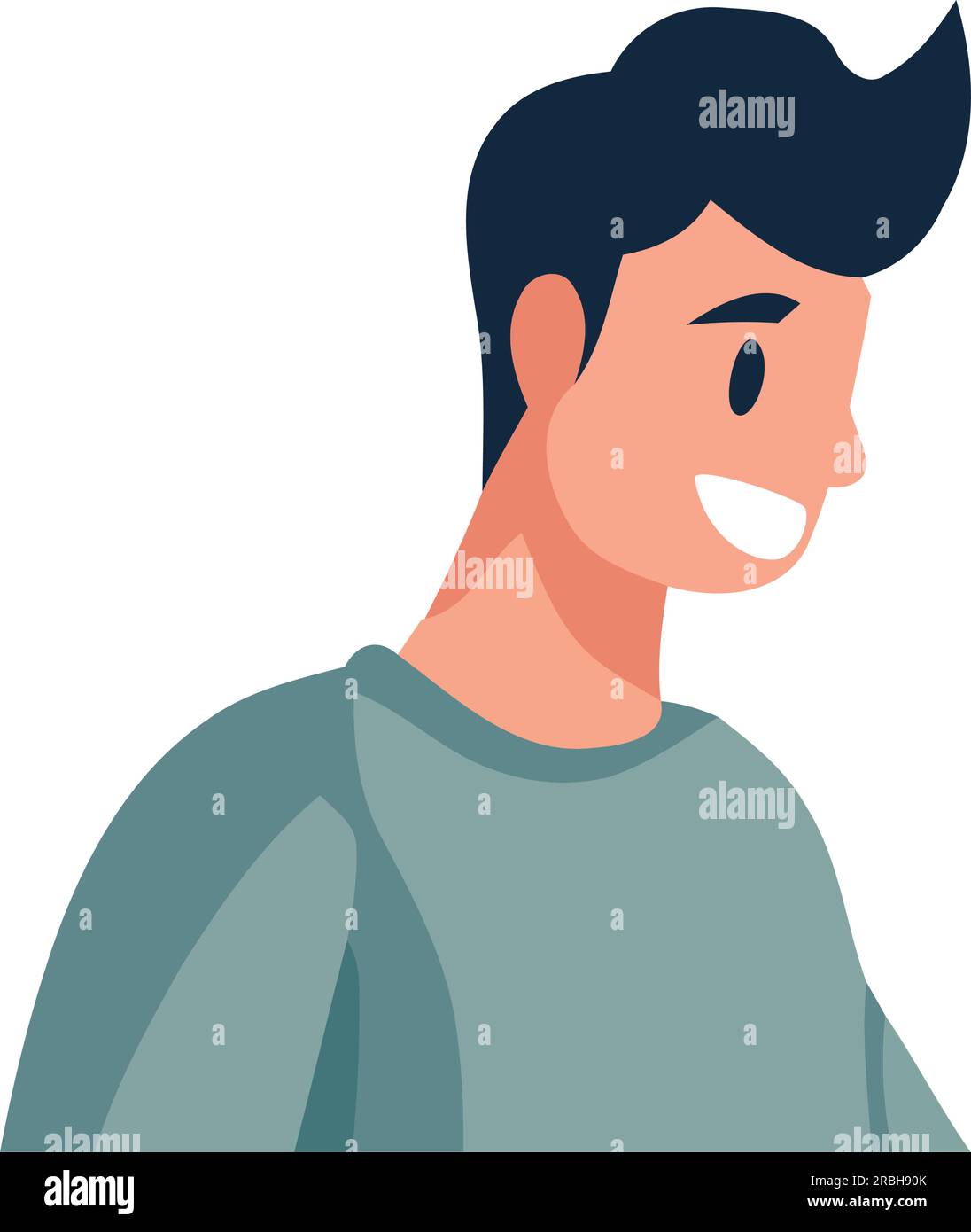 Smiling avatar symbolizes cheerful Stock Vector Image & Art - Alamy