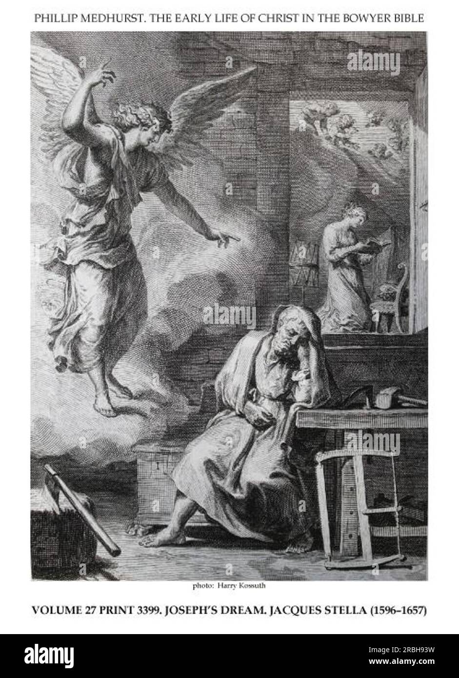 Early life of Christ in the Bowyer Bible print 9 of 21. dream of Saint ...