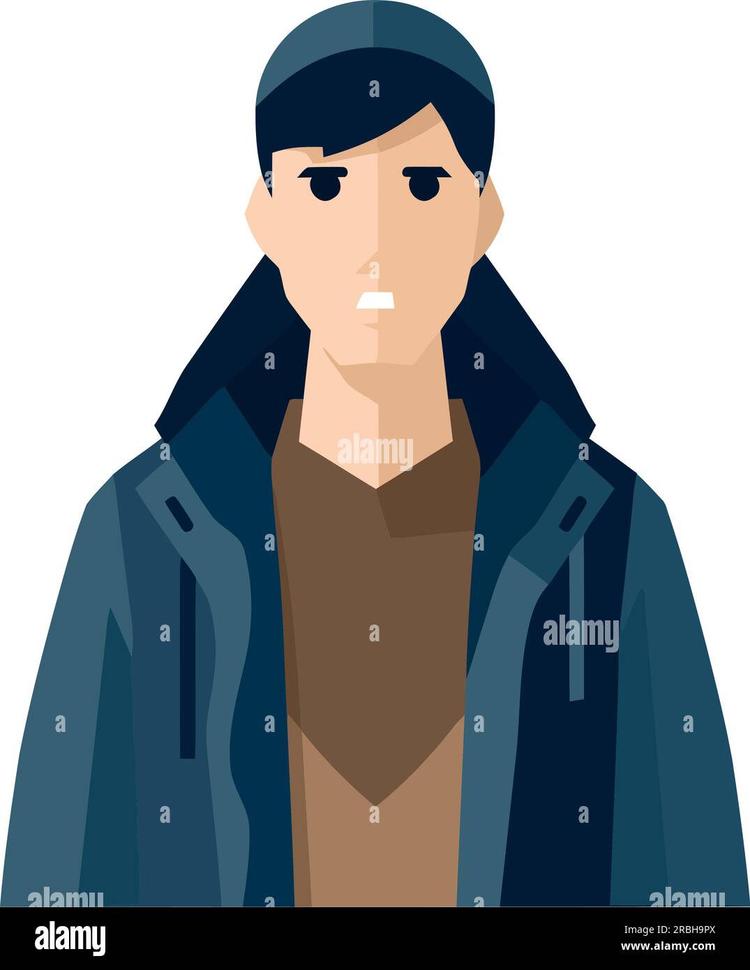 Young man standing avatar character hi-res stock photography and images ...