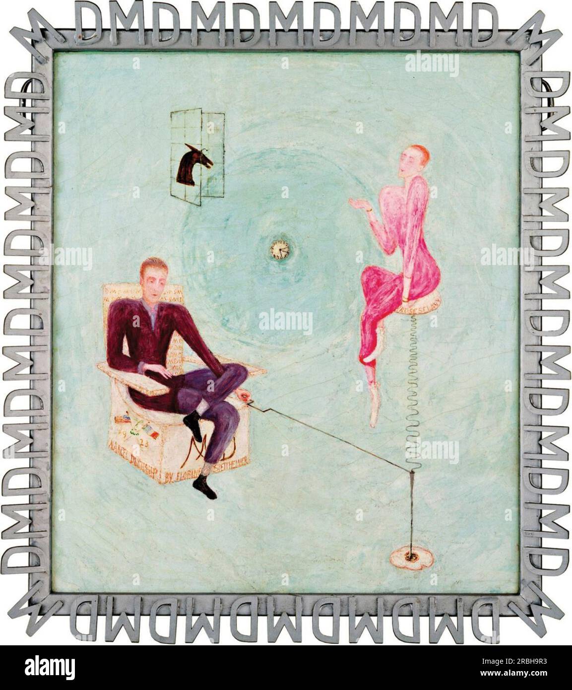 Portrait of Marcel Duchamp and Rrose Sélavy 1923 by Florine Stettheimer ...