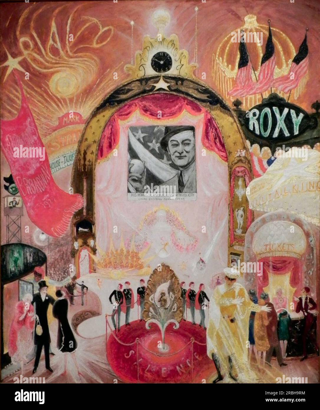 The Cathedrals of Broadway 1929 by Florine Stettheimer Stock Photo - Alamy