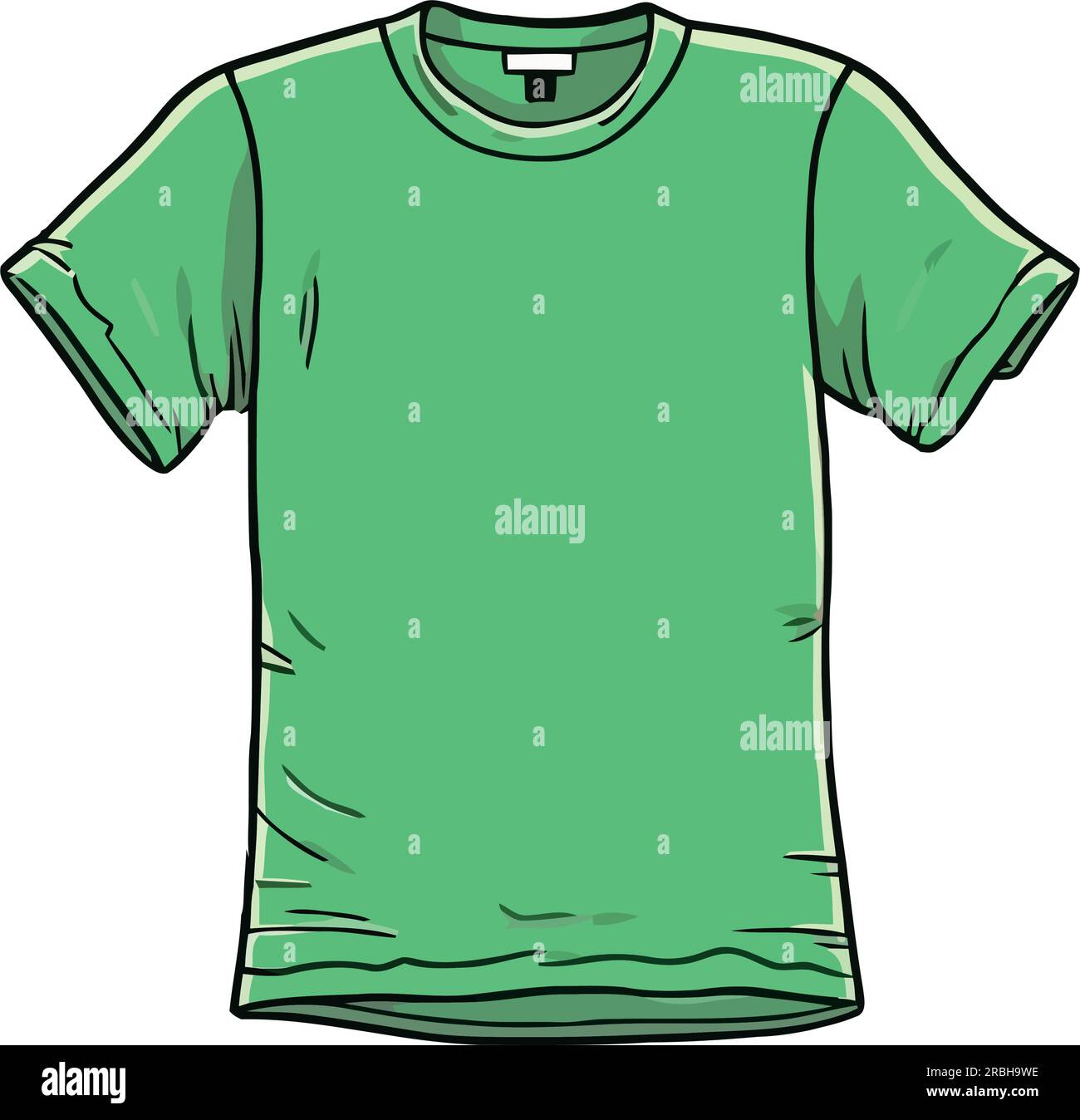 Green shirt design vector illustration on white background Stock Vector ...