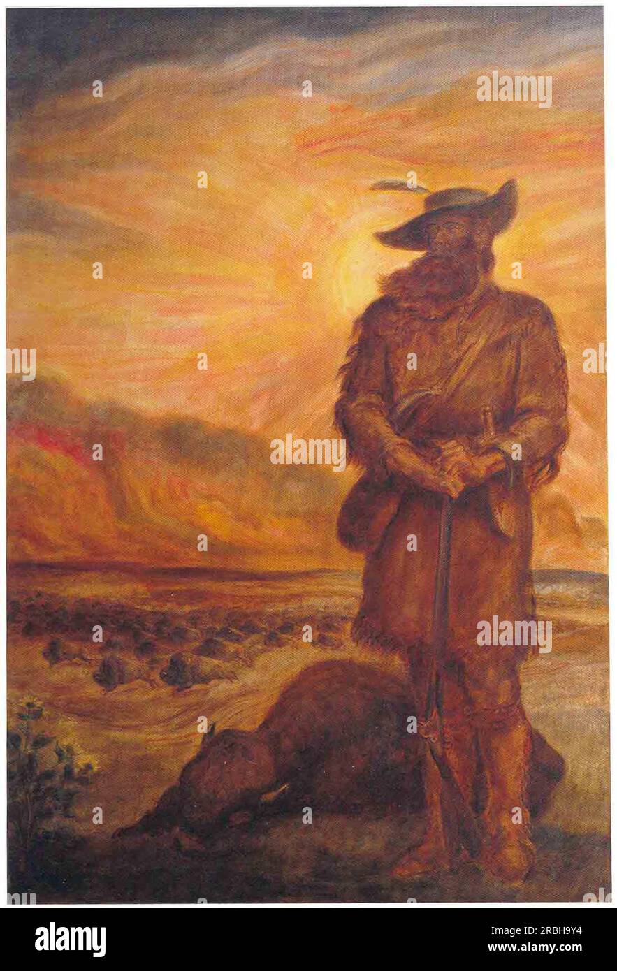 Tragic Prelude: The Plainsman 1942 by John Steuart Curry Stock Photo ...