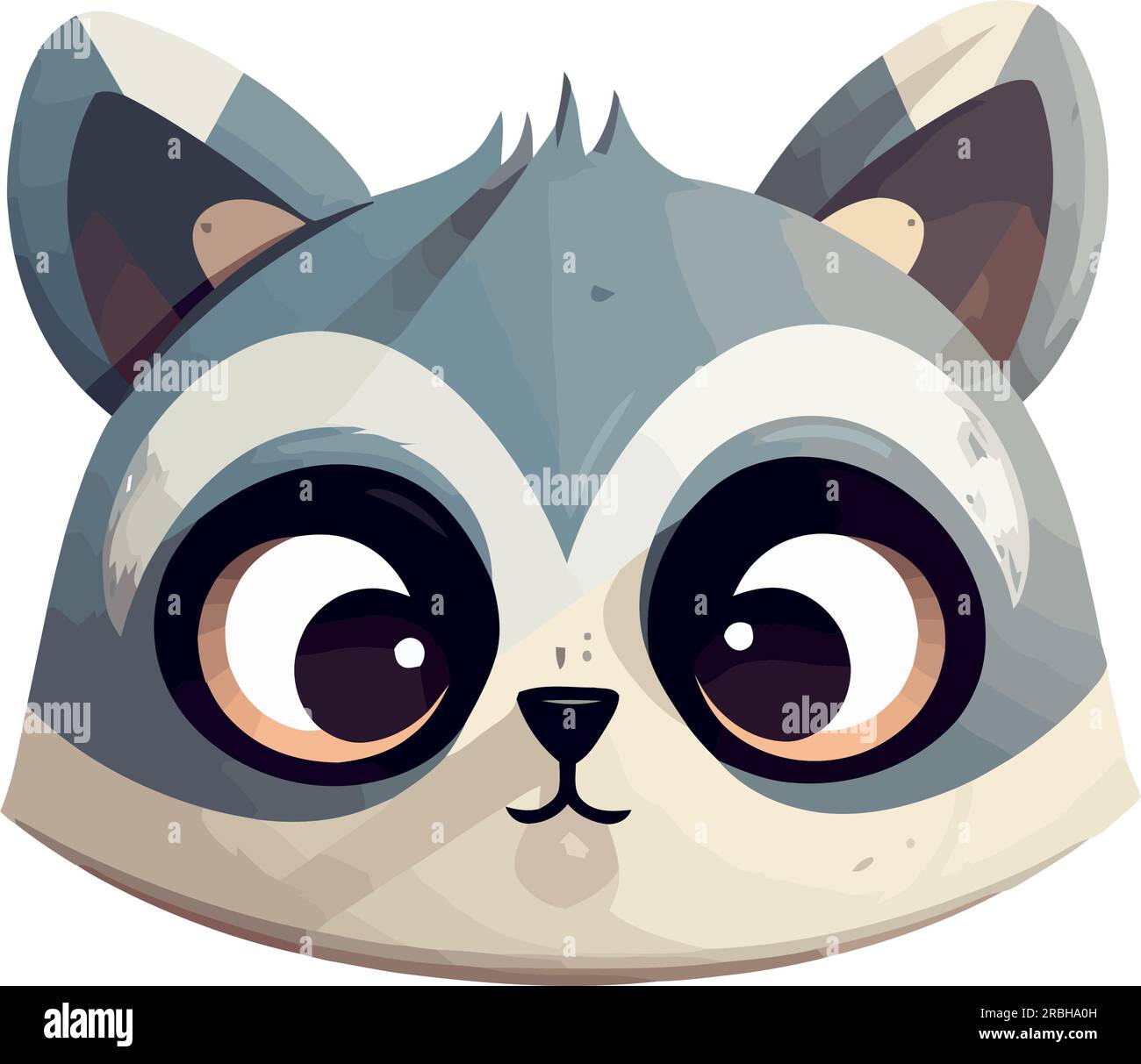 Cute cartoon raccoon mascot with smiling teeth Stock Vector Image & Art ...