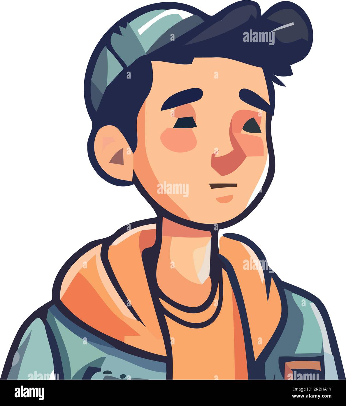 Smiling boy in cap, vector illustration design Stock Vector Image & Art ...