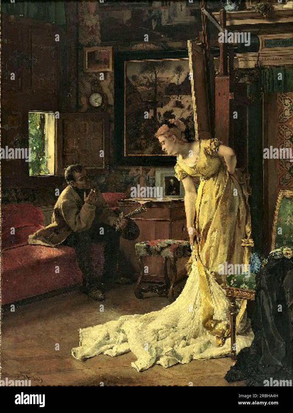 The Studio 1869 by Alfred Stevens Stock Photo - Alamy