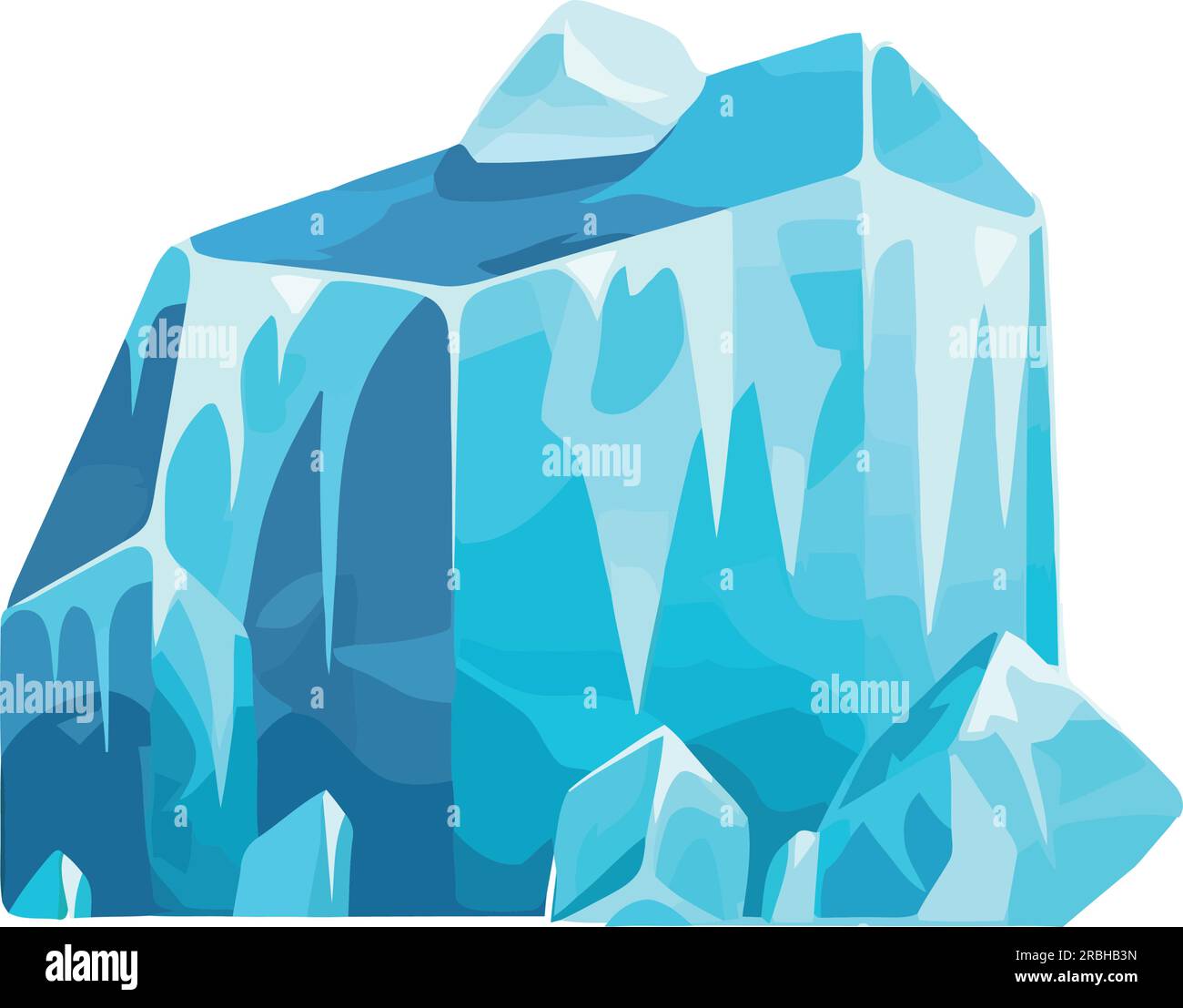 Frozen ice crystal sharp as a gemstone Stock Vector Image & Art - Alamy