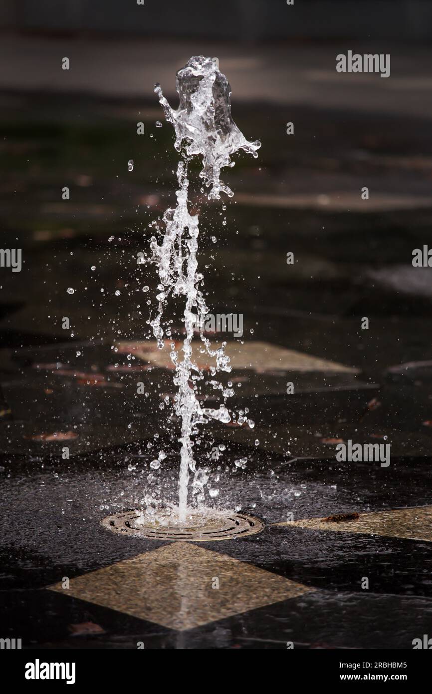 Water fountain droplets Stock Photo - Alamy