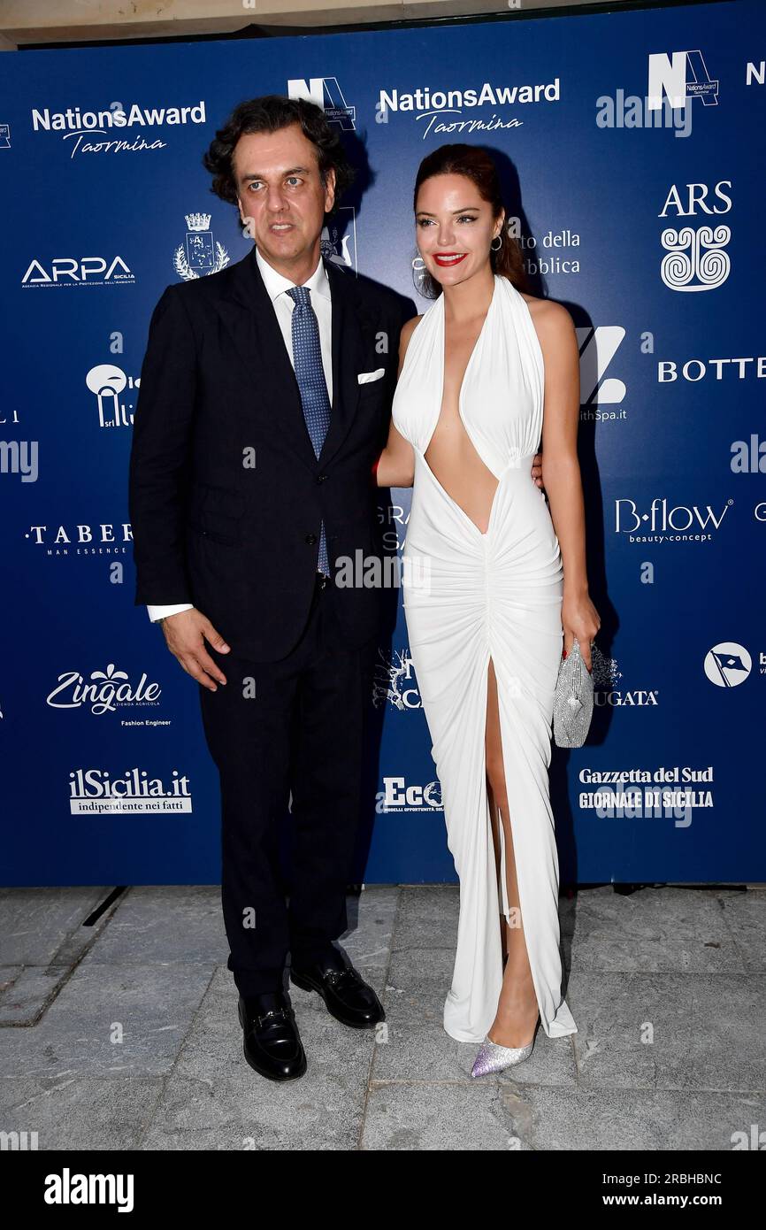 Taormina, Italy. 09th July, 2023. Taormina : Ancient Theater . Nations ...