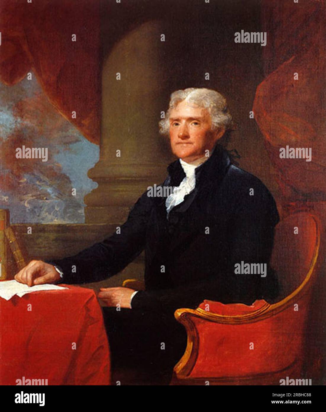 Thomas Jefferson 1807 by Gilbert Stuart Stock Photo - Alamy