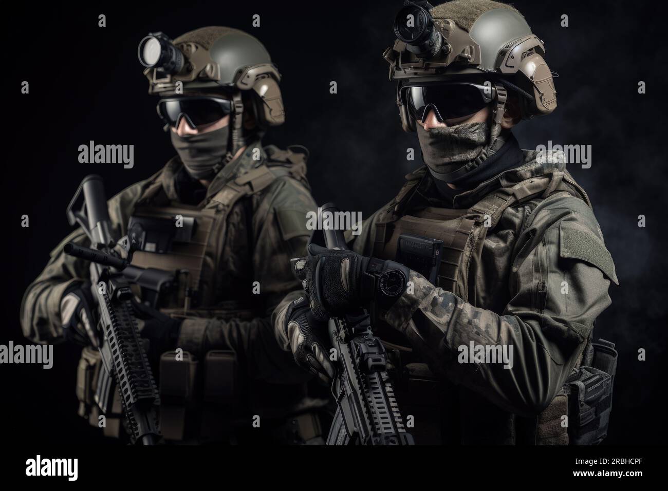 Military unit holding rifles hi-res stock photography and images - Alamy