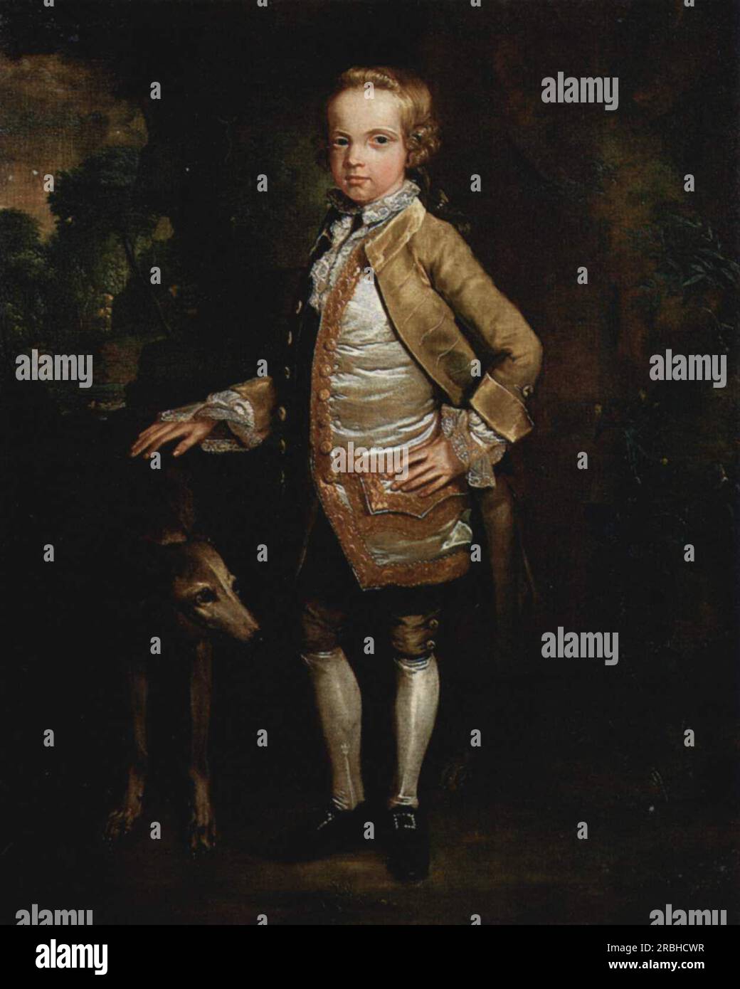 Portrait of John Nelthorpe as a child 1775 by George Stubbs Stock Photo ...