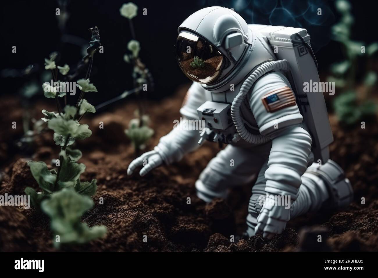 Astronaut harvesting plants hi-res stock photography and images - Alamy