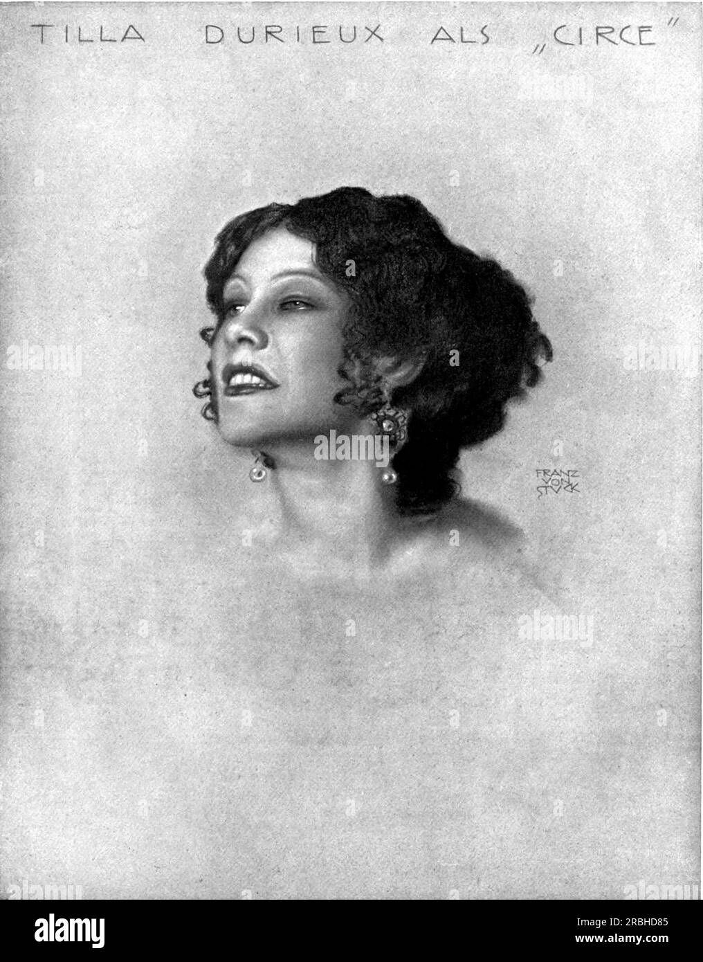 Tilla Durieux as Circe by Franz Stuck Stock Photo - Alamy