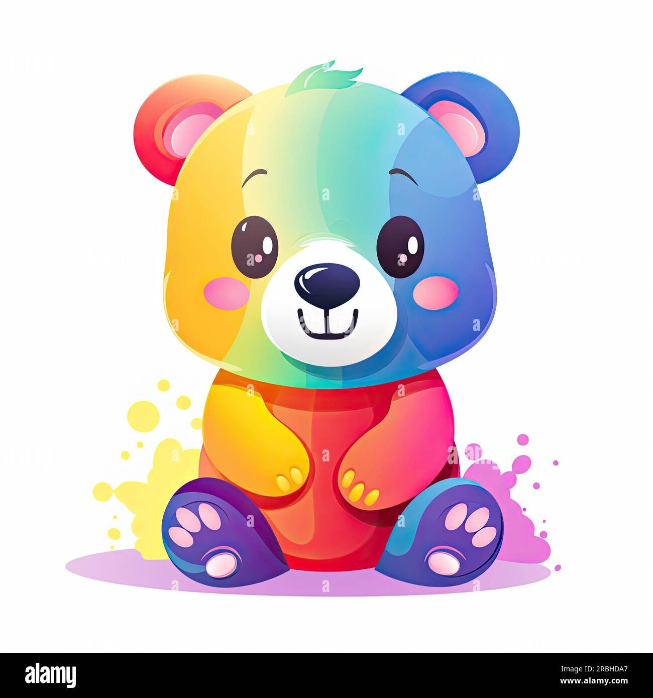 Bear coloring page for kids hi-res stock photography and images - Alamy