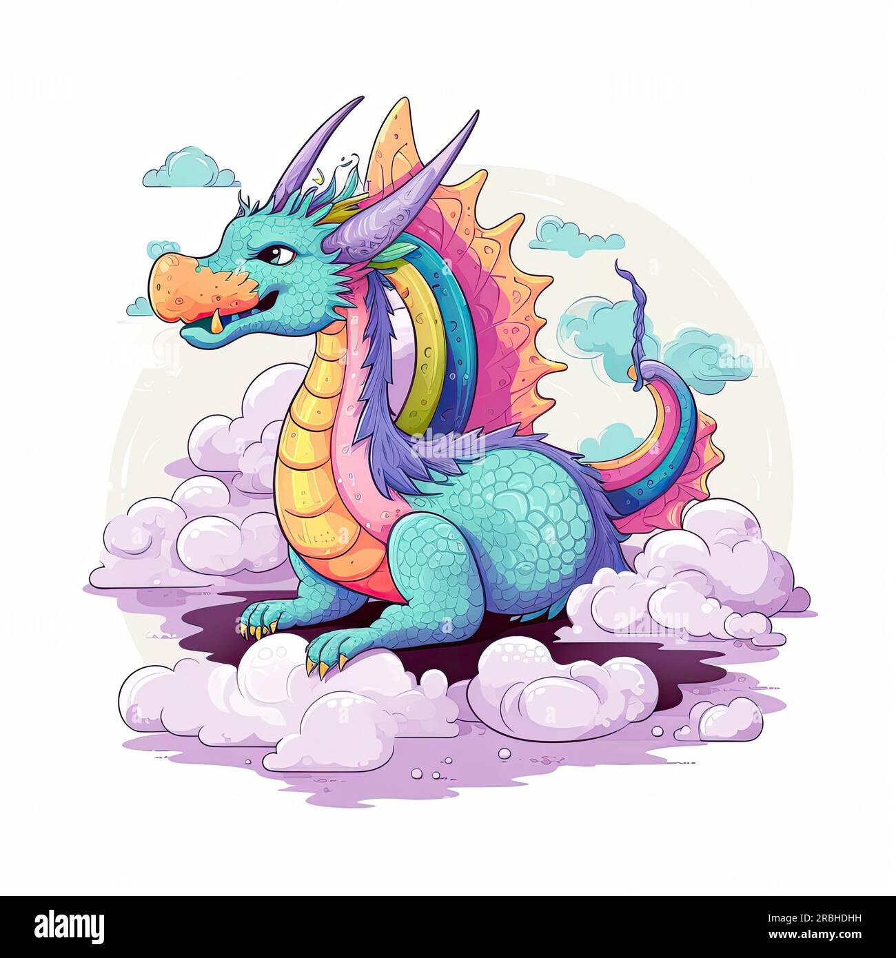 Dragon coloring pages Cut Out Stock Images & Pictures - Alamy