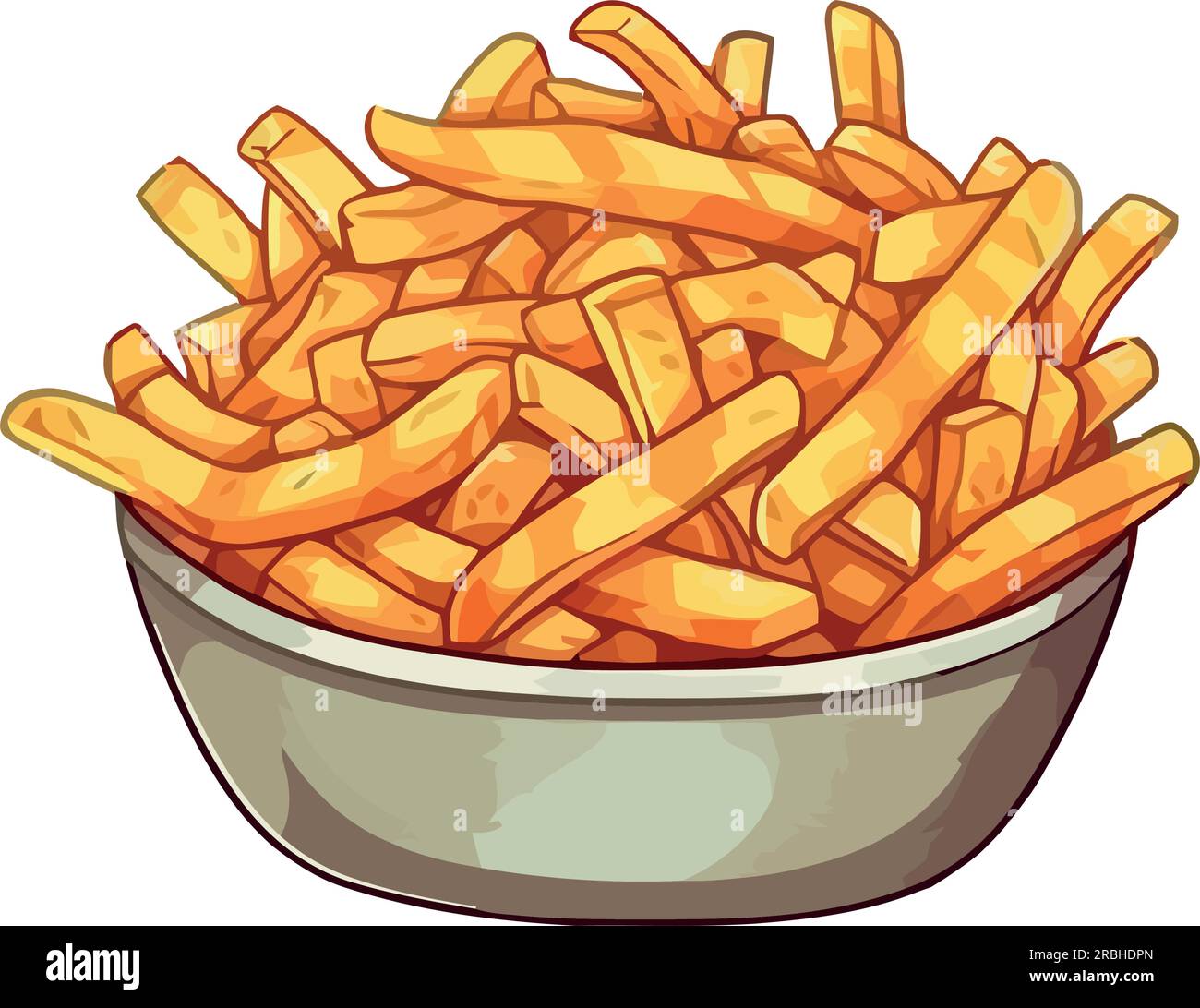 Cartoon Fries Basket