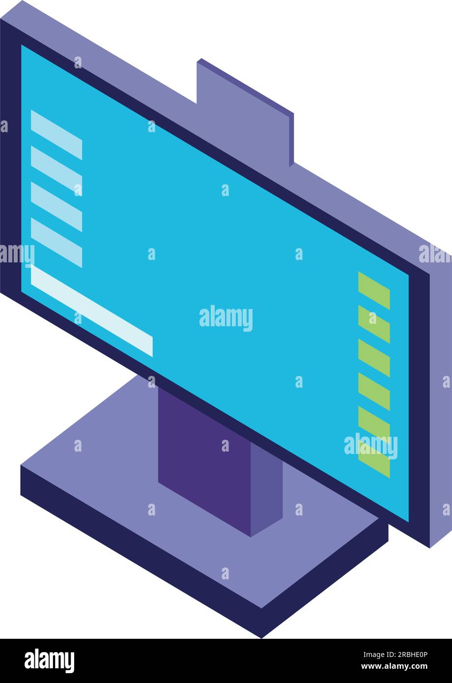 Modern computer screen equipment icon Stock Vector Image & Art - Alamy