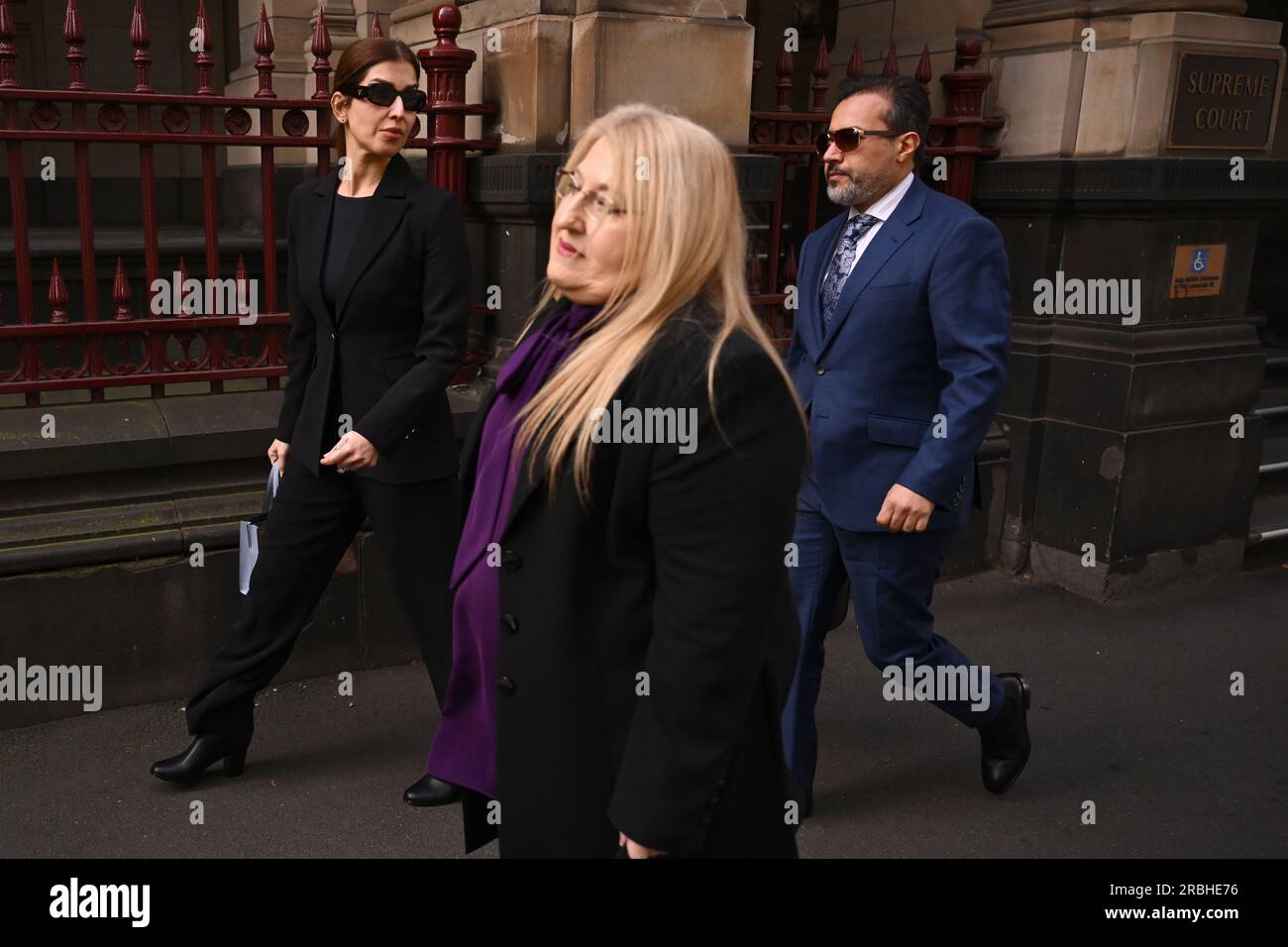 Melbourne, Australia. 10th July, 2023. Ola Hassan (left) and Mohamed ...
