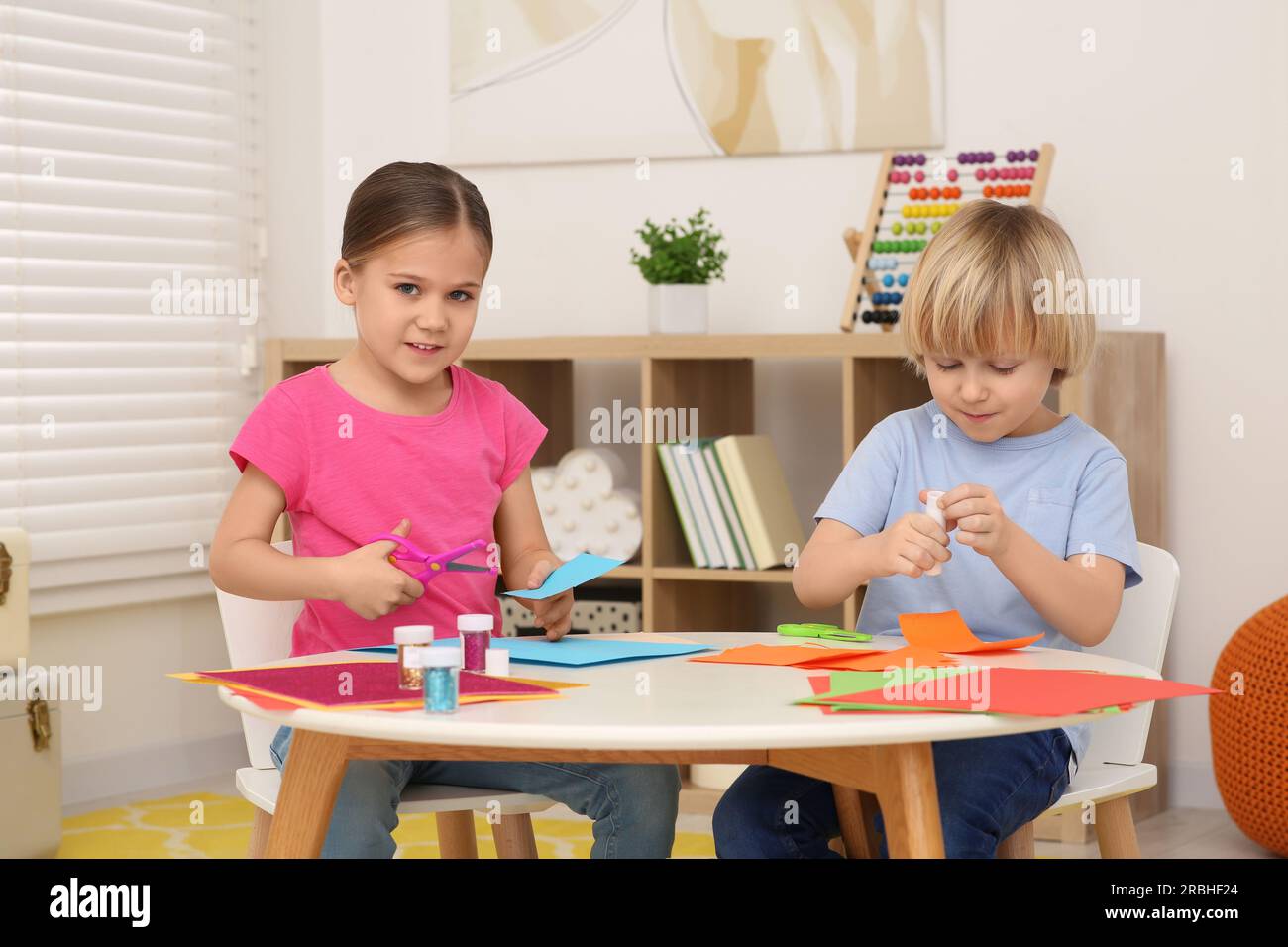 Cut and glue girl hi-res stock photography and images - Alamy